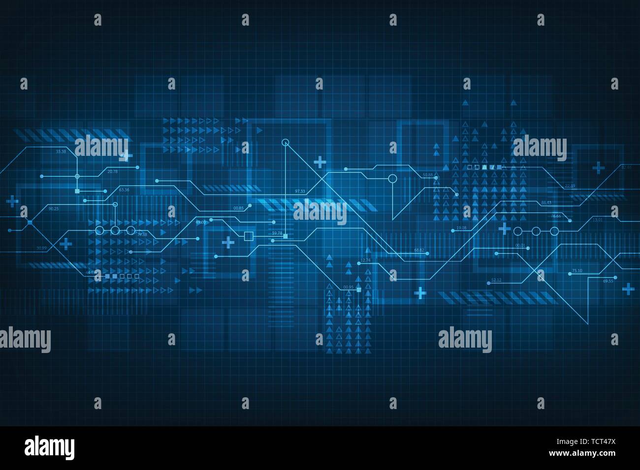 Calculation of various digital information Stock Vector Image & Art - Alamy