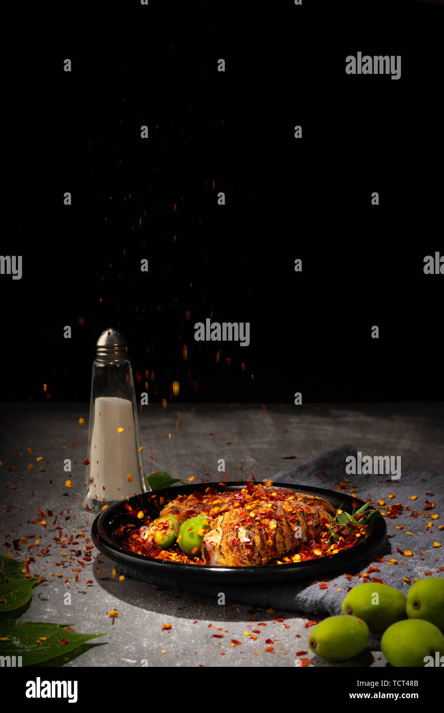 In the characteristic baked wings of Northeast China Stock Photo - Alamy