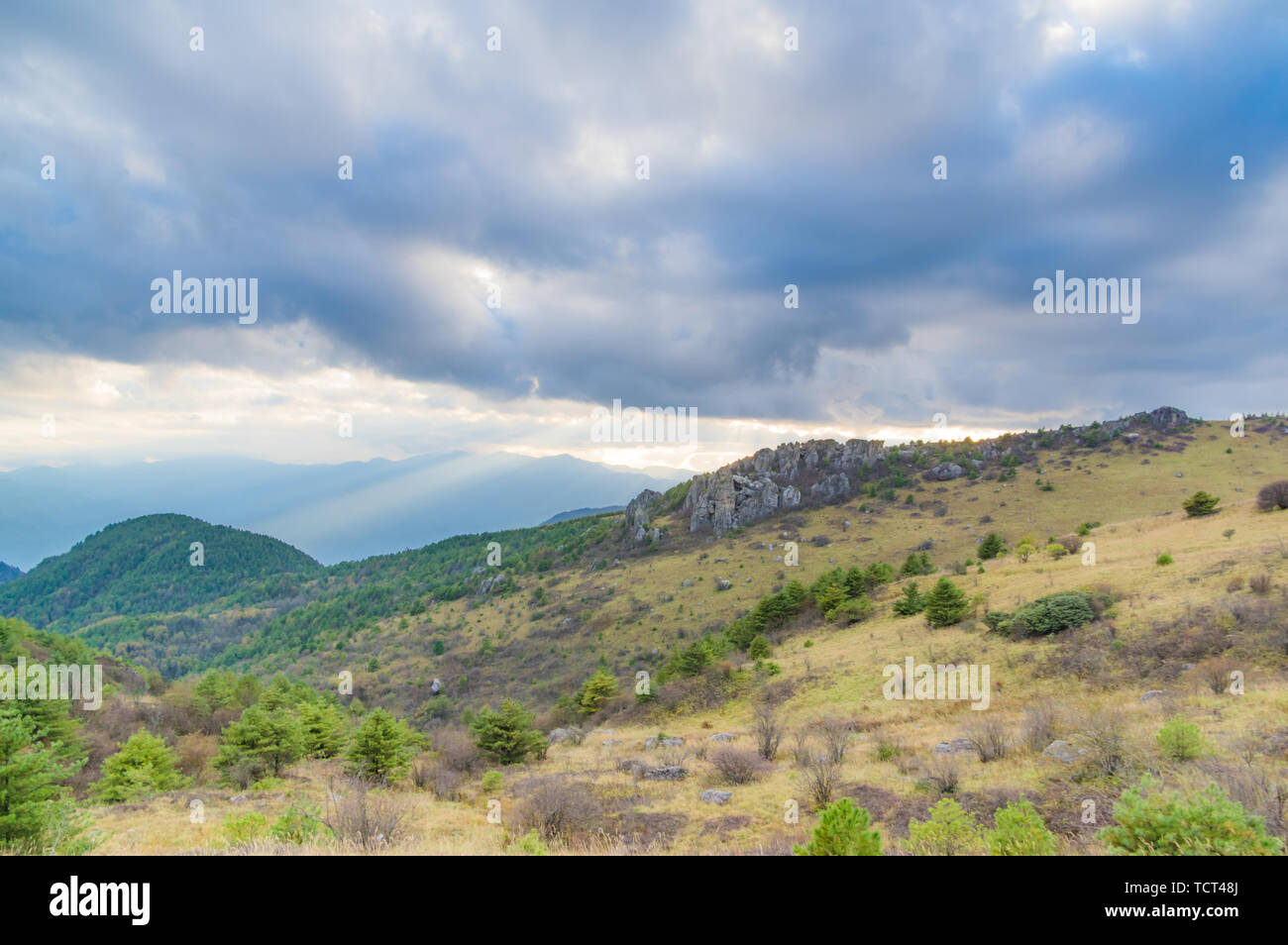 Autumn natural scenery of Shennongjia, Yichang, Hubei Province Stock ...