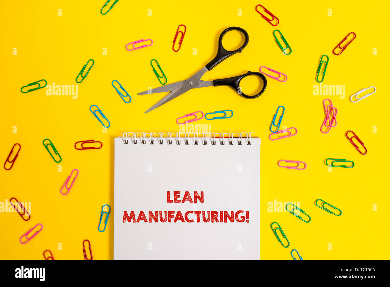 Word writing text Lean Manufacturing. Business photo showcasing Waste ...