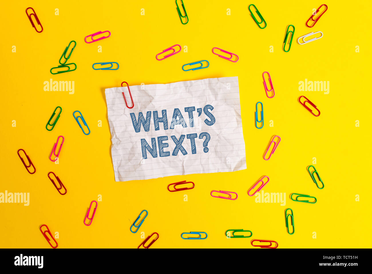 Text sign showing What S Next Question. Business photo showcasing ...