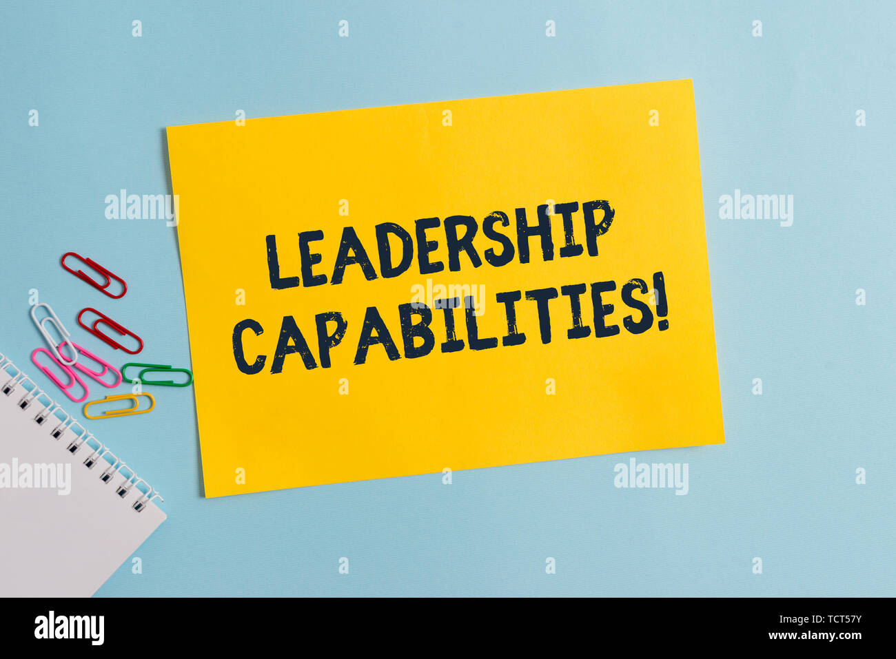 Text sign showing Leadership Capabilities. Business photo showcasing ...