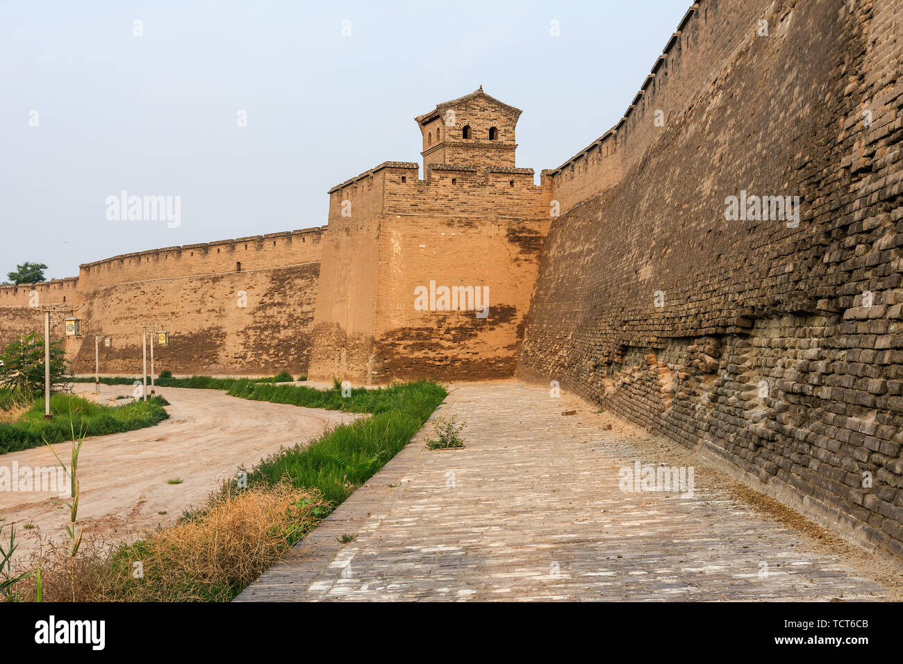 Pingyao ancient city wall Stock Photo - Alamy
