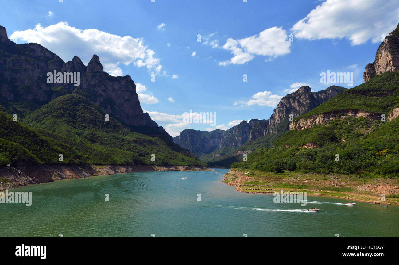 The scenery of Yuntai Mountain, Henan Province Stock Photo - Alamy