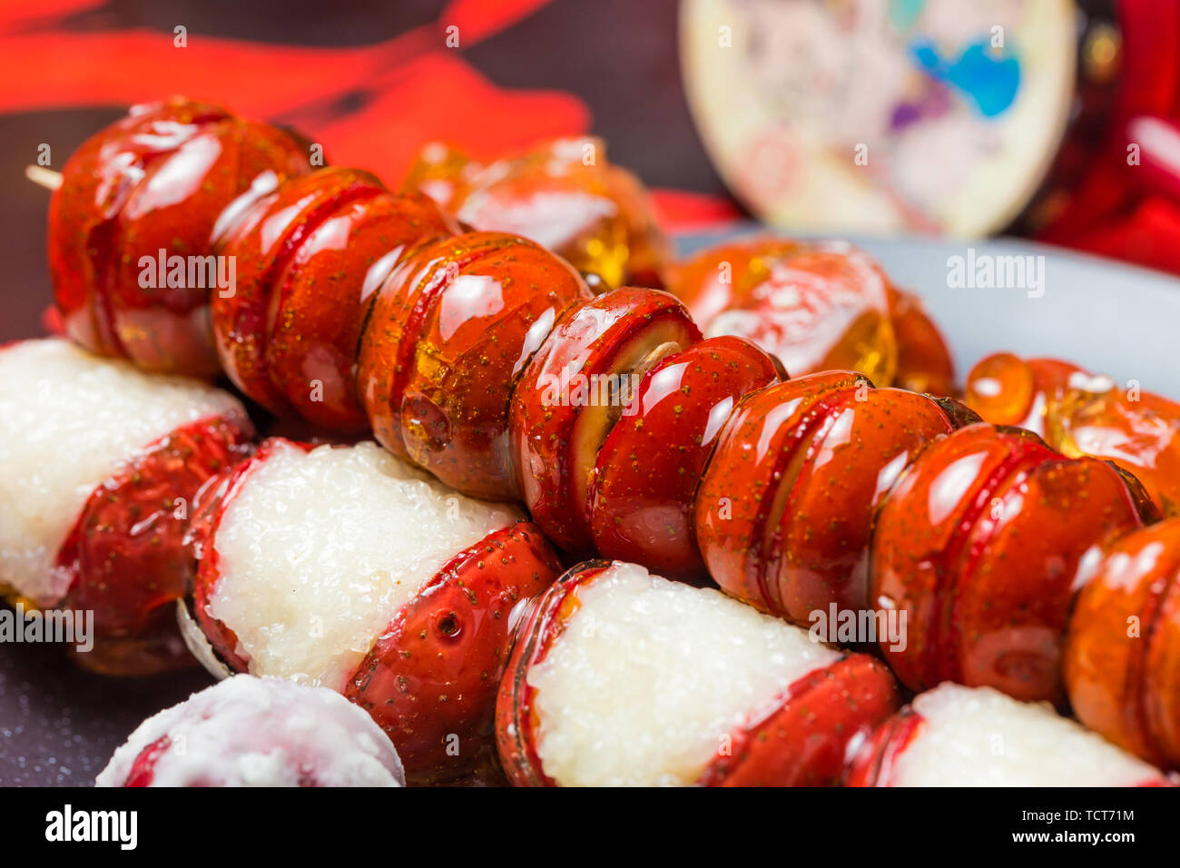 Chinese traditional snack ice sugar gourd Stock Photo - Alamy