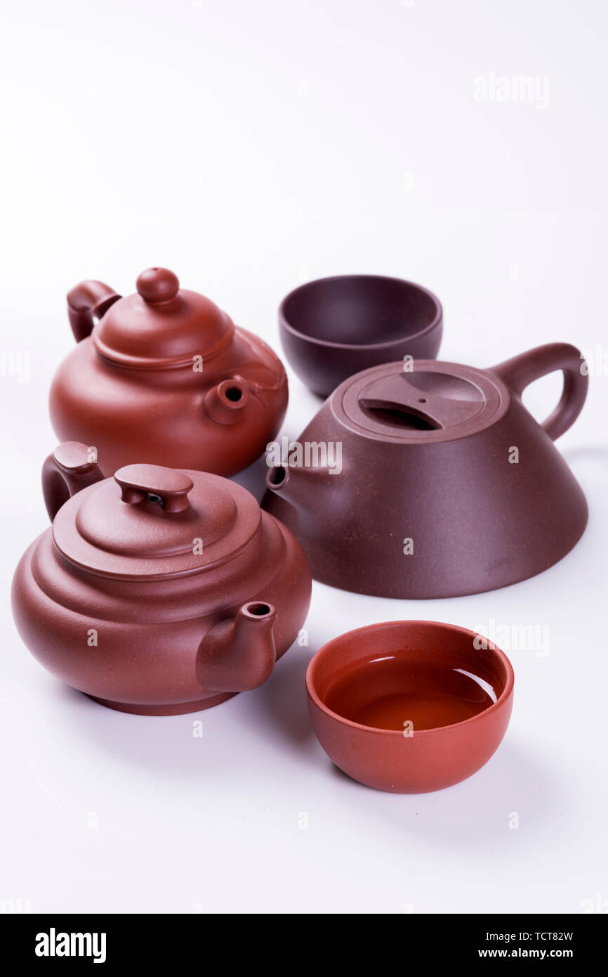 purple sand tea set Stock Photo - Alamy