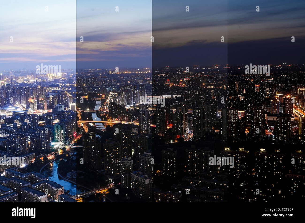 City Night Scene Stock Photo - Alamy