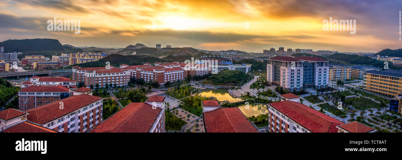 Huaxi University City, Guizhou University City Stock Photo - Alamy