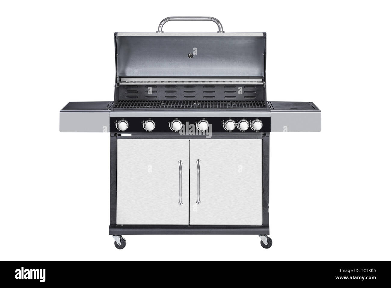 Stainless steel grill Stock Photo - Alamy