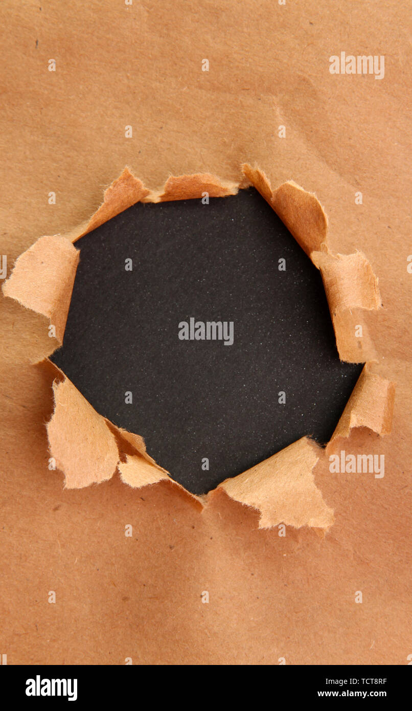 Torn kraft paper background Stock Photo - Alamy