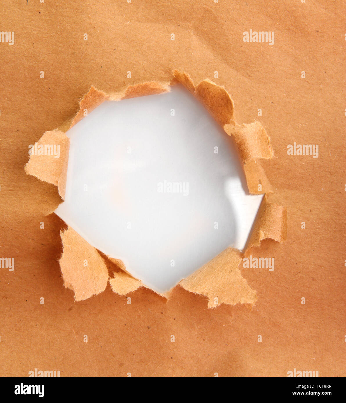 Torn kraft paper background Stock Photo - Alamy