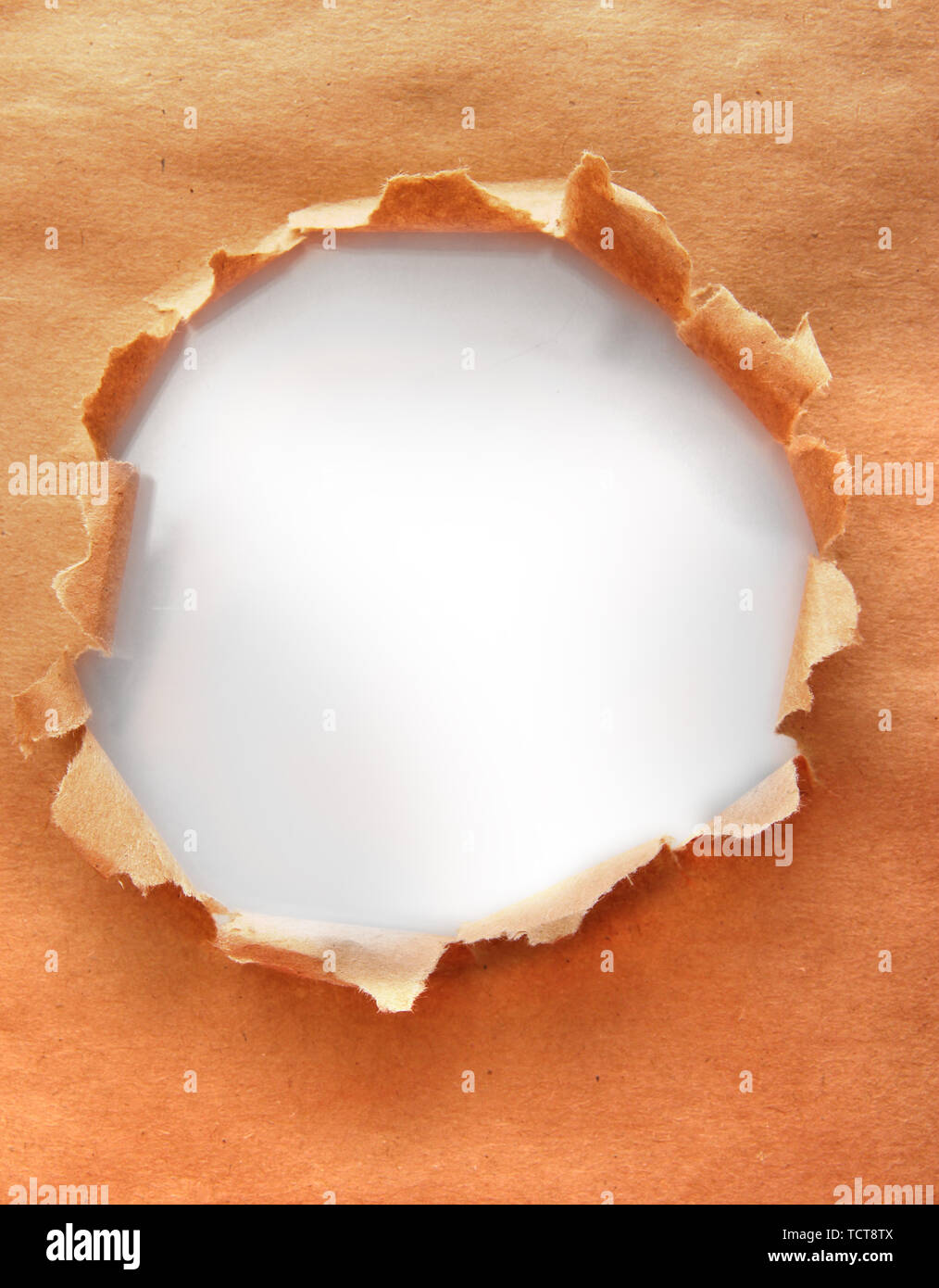 Torn kraft paper background Stock Photo - Alamy