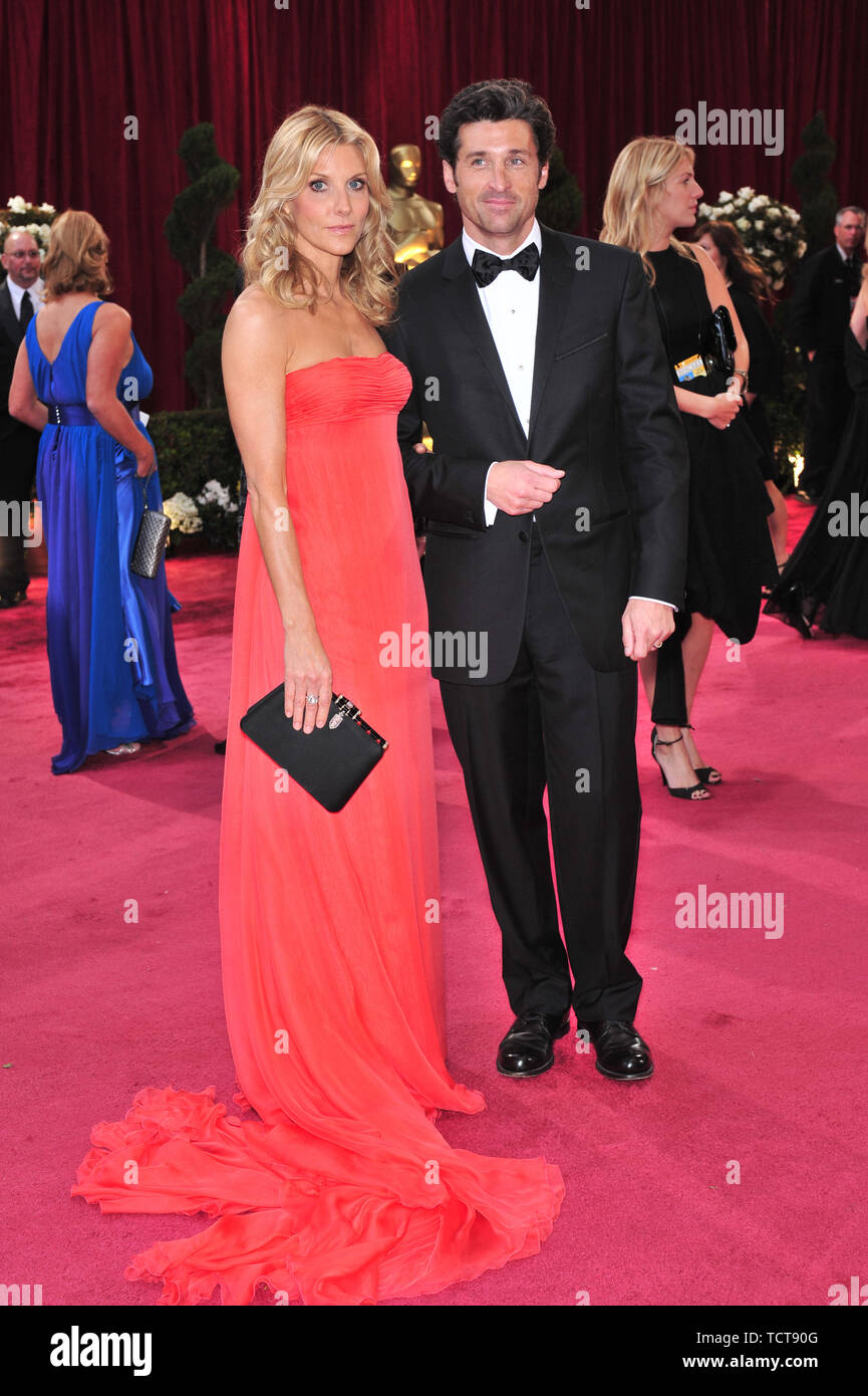 LOS ANGELES, CA. February 24, 2008: Patrick Dempsey & Jill Dempsey at ...