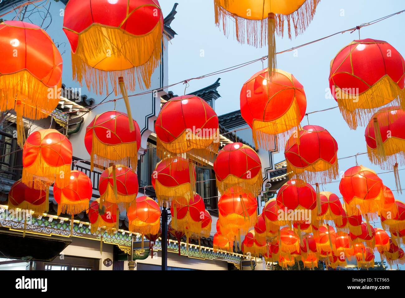 Chinese red lantern Stock Photo - Alamy