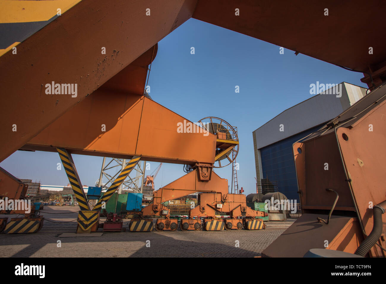 Shipbuilding industrial base Stock Photo - Alamy
