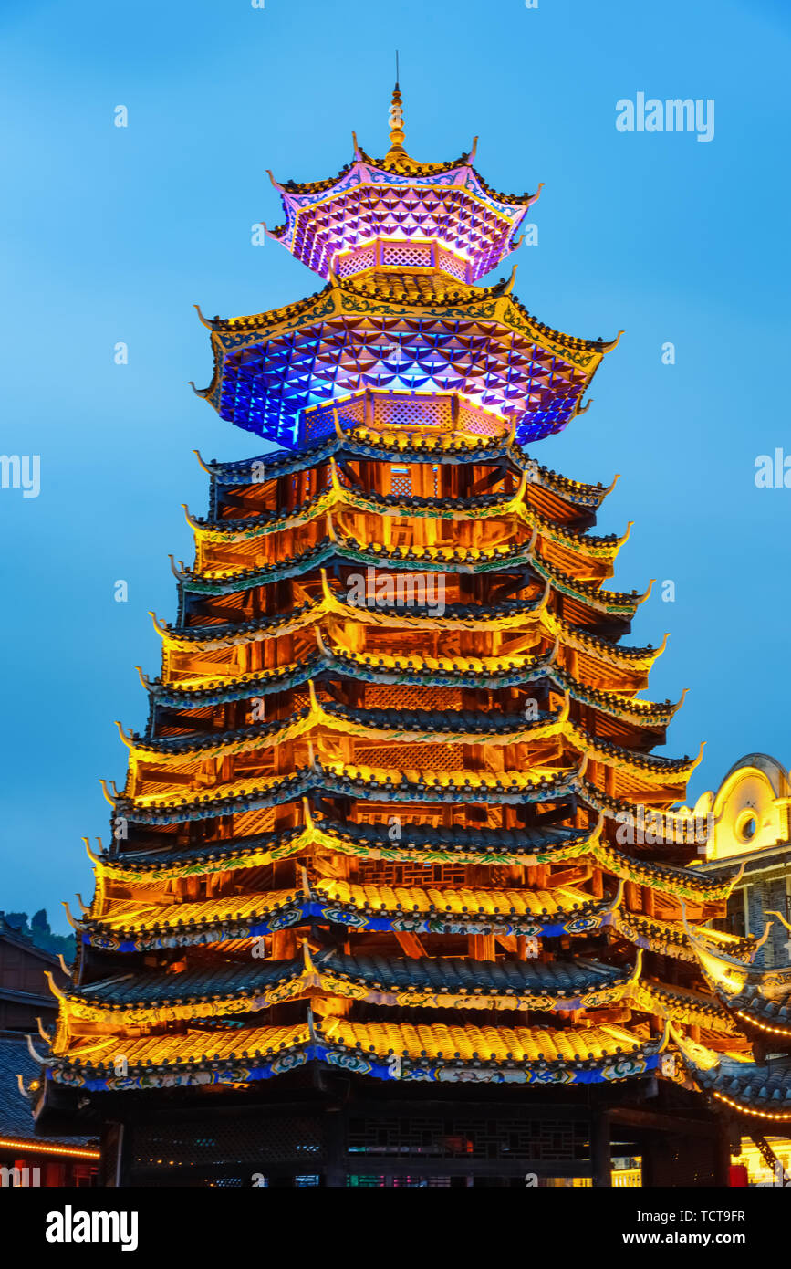 Miaozhai Dong Zhai Gulou Building Stock Photo - Alamy