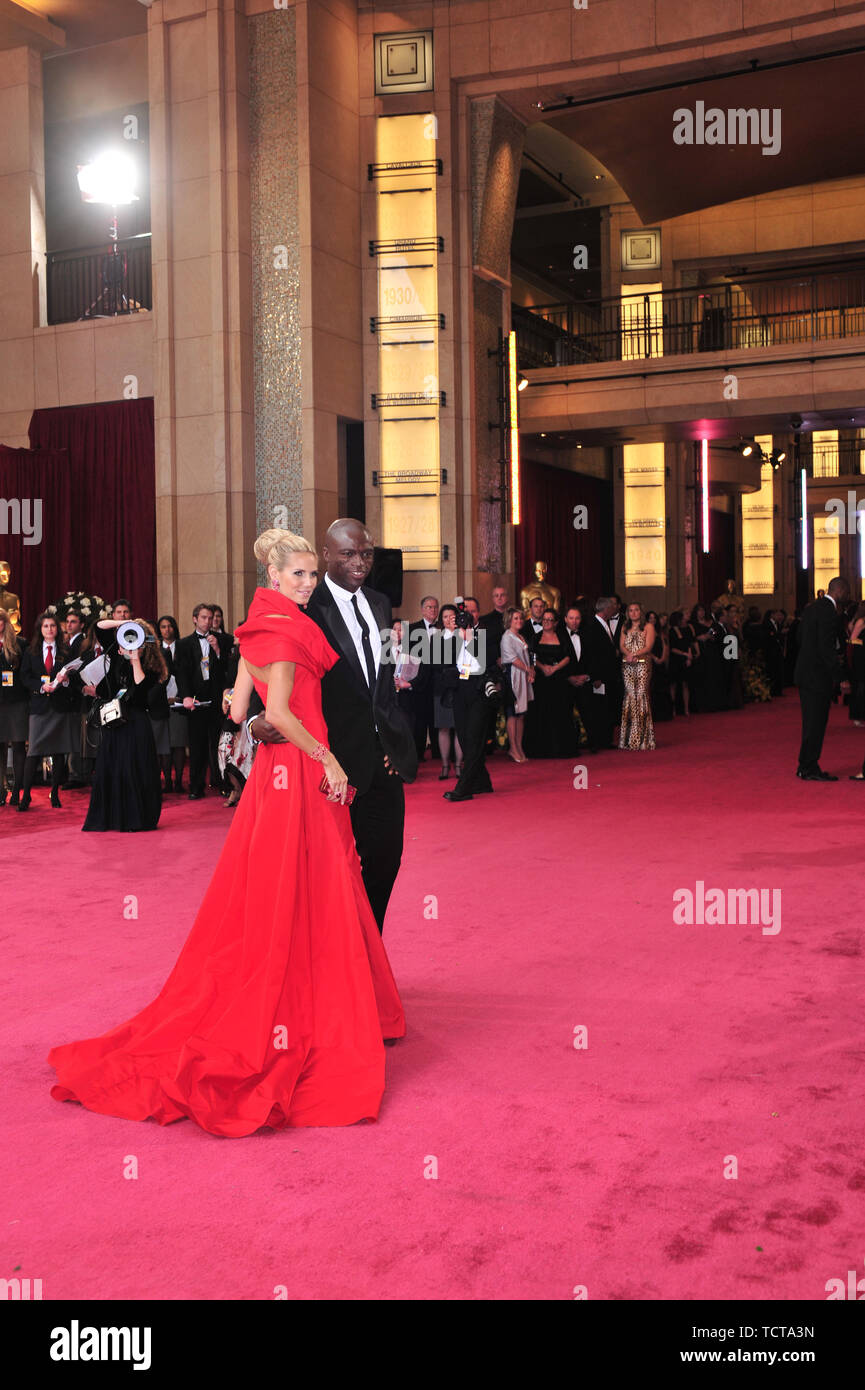 LOS ANGELES, CA. February 24, 2008: Heidi Klum & Seal at the 80th ...
