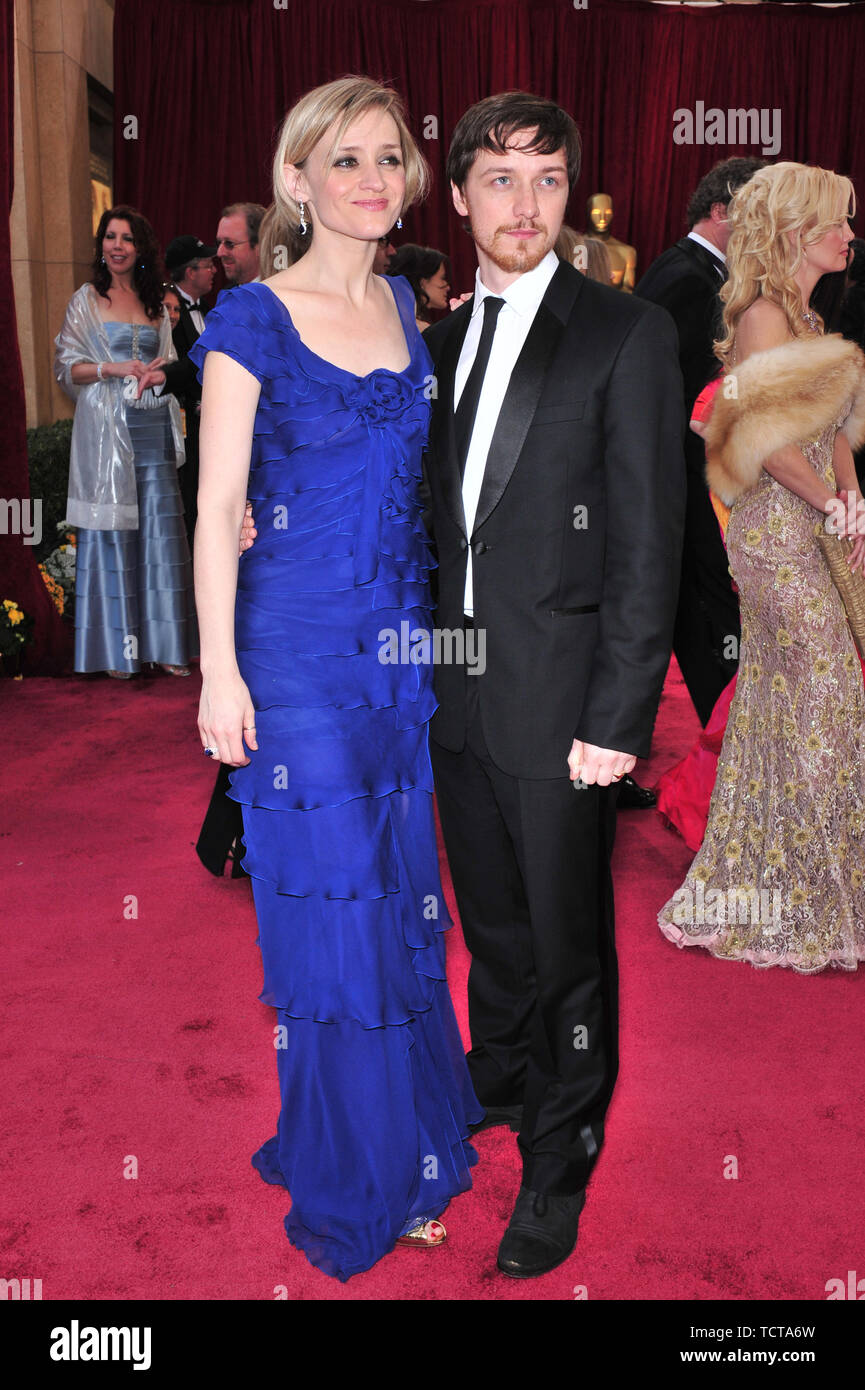 LOS ANGELES, CA. February 24, 2008: James McAvoy & Anne-Marie Duff at ...