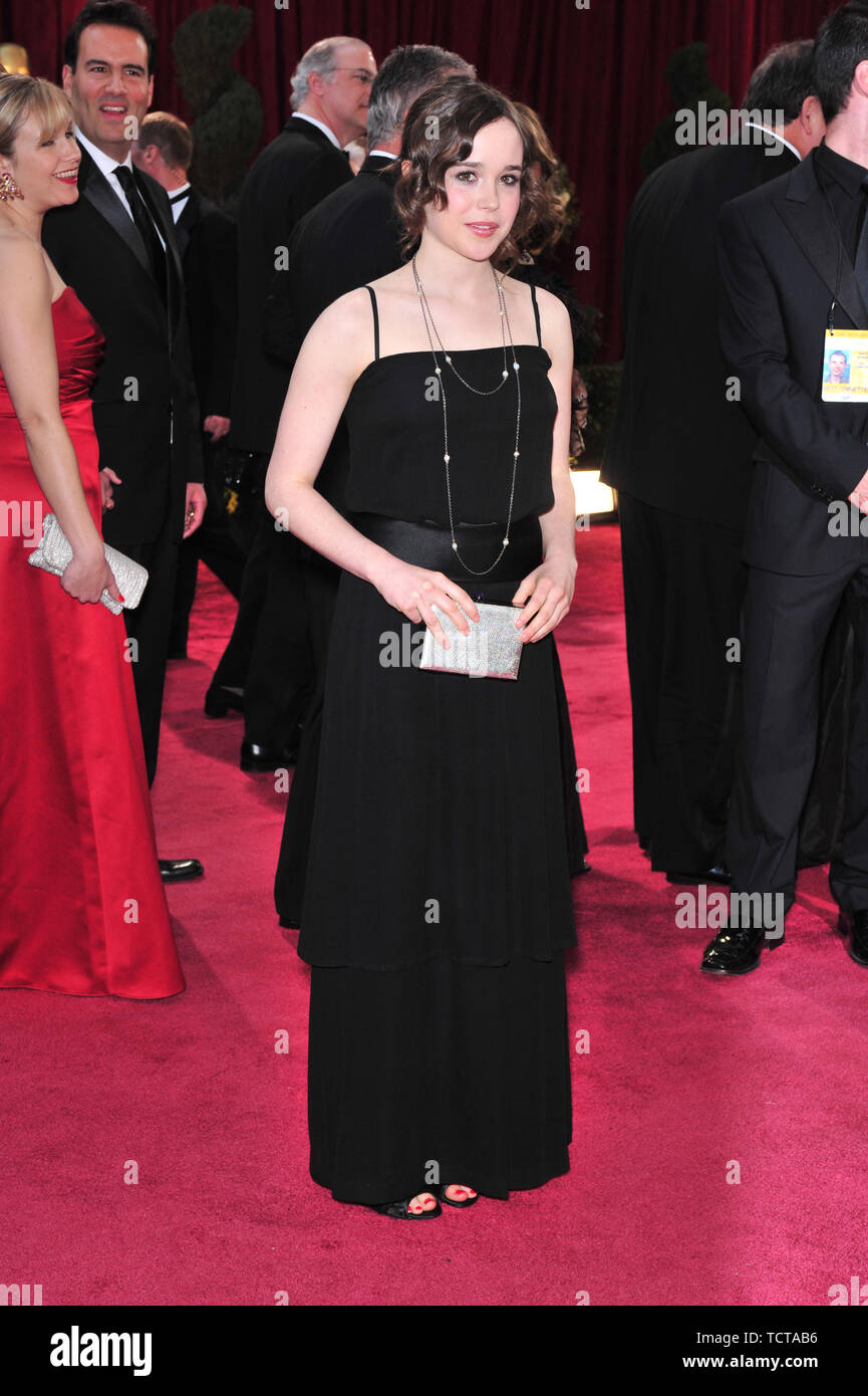 LOS ANGELES, CA. February 24, 2008: Ellen Page at the 80th Annual ...