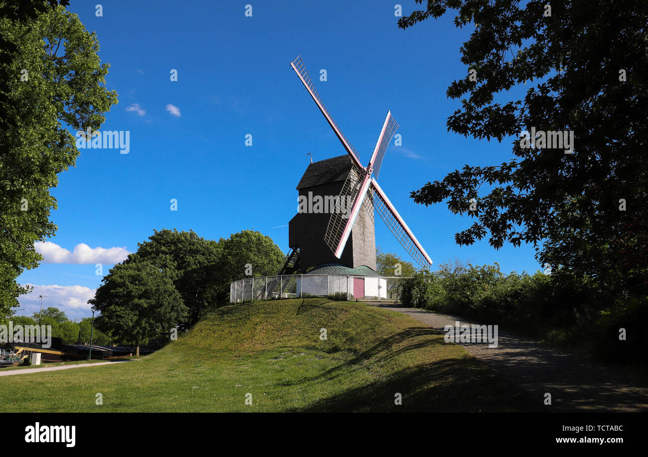 A windmill located in the city of Bruges, Belgium Stock Photo - Alamy