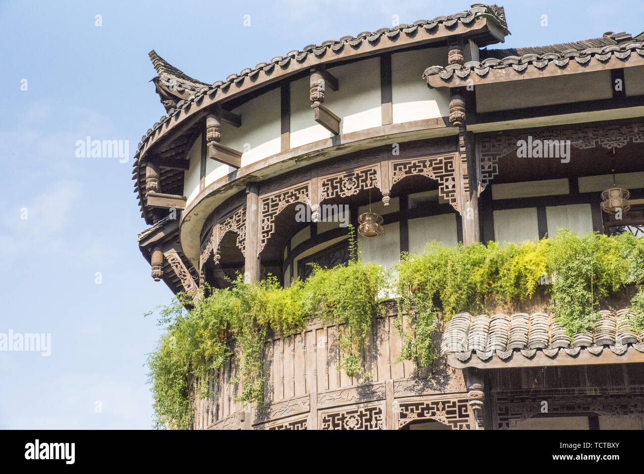 Construction of Hakka town in Gankeng, Shenzhen Stock Photo - Alamy