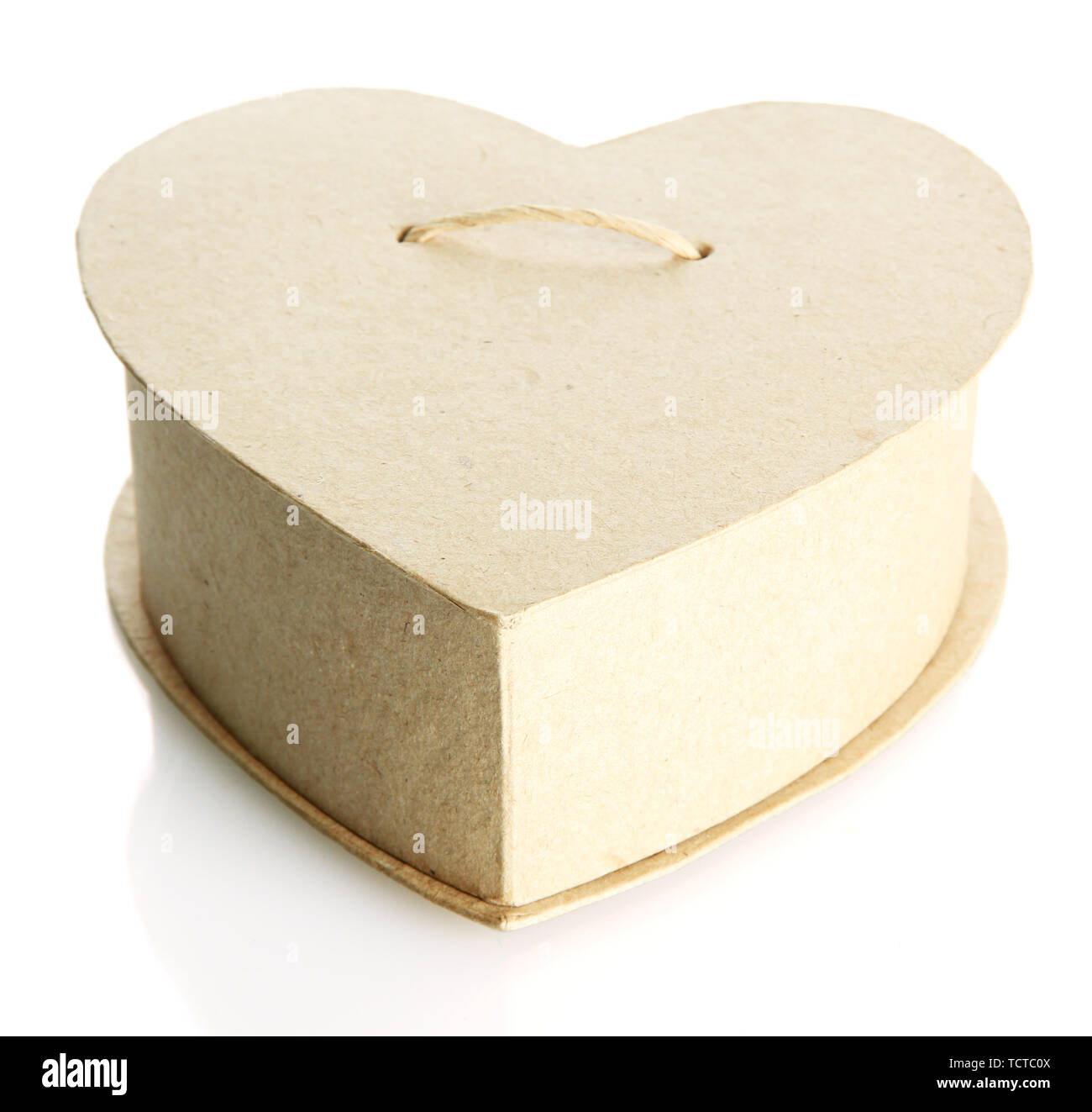 paper heart (box), isolated on white Stock Photo - Alamy
