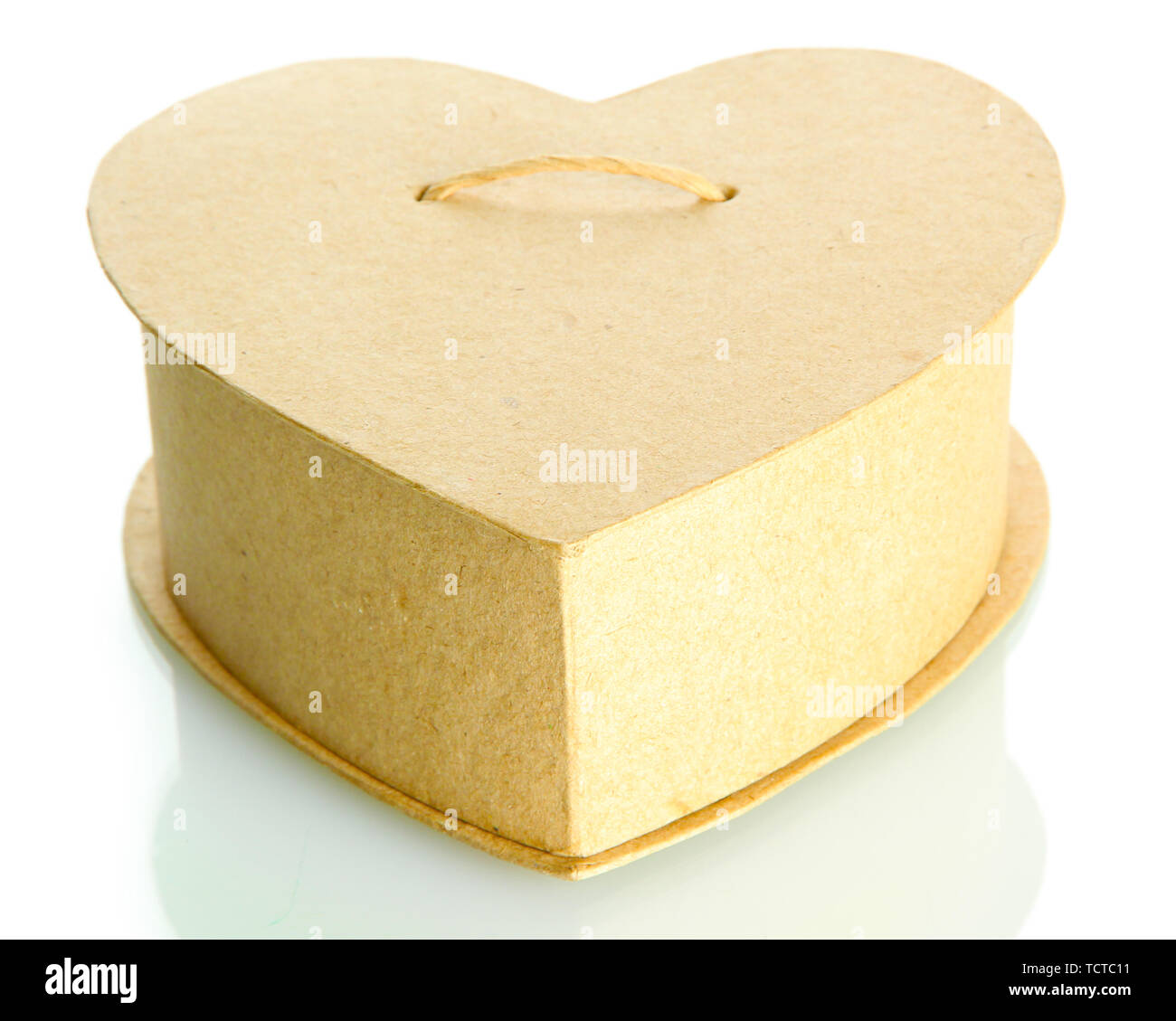 paper heart (box), isolated on white Stock Photo - Alamy