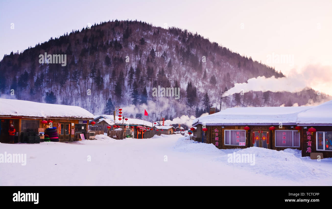 Snowscape, set of pictures Stock Photo - Alamy