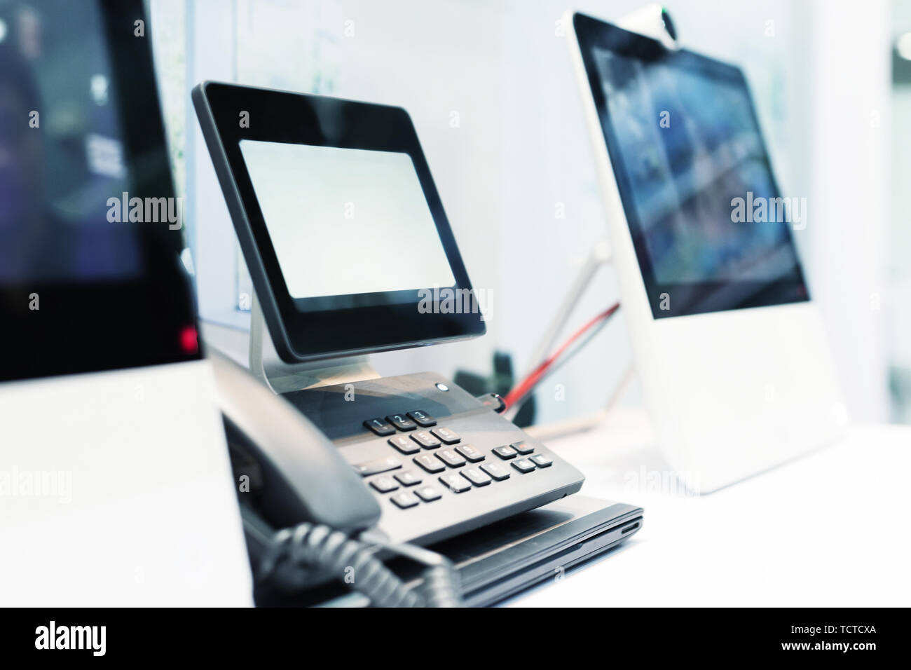 Hand using ophone on photography Stock Photo - Alamy