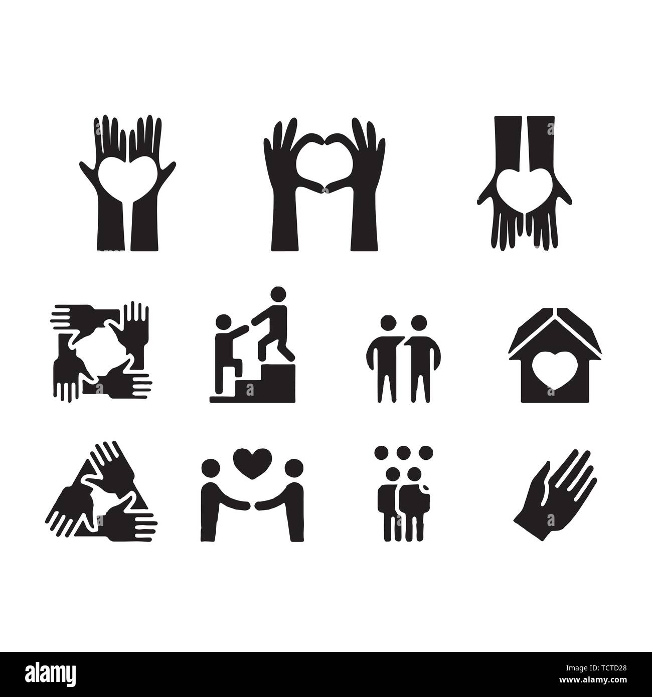 Mutual understanding and cooperation Stock Vector Images - Alamy