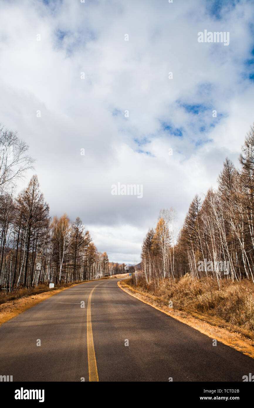 Road landscape no one to travel expressway guide sky asphalt hi-res ...