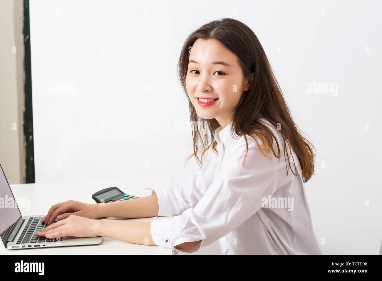 Serious working female white-collar workers Stock Photo - Alamy