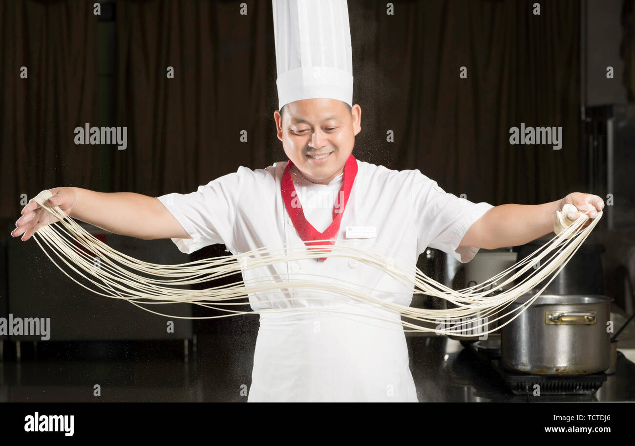 Ramen chef and pancake chef Stock Photo - Alamy