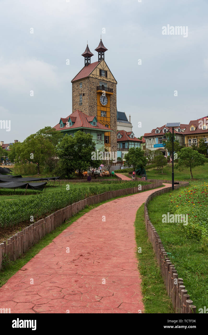 The scenery of Hua Bo Hui in Wuhan Stock Photo - Alamy