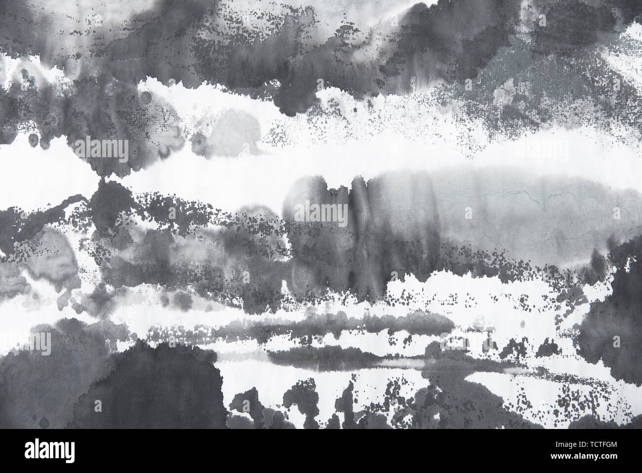 Abstract landscape ink background Stock Photo - Alamy