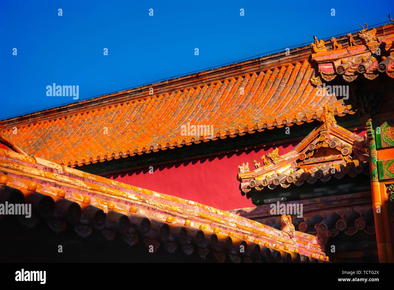 Autumn at the Imperial Palace in Beijing Stock Photo - Alamy