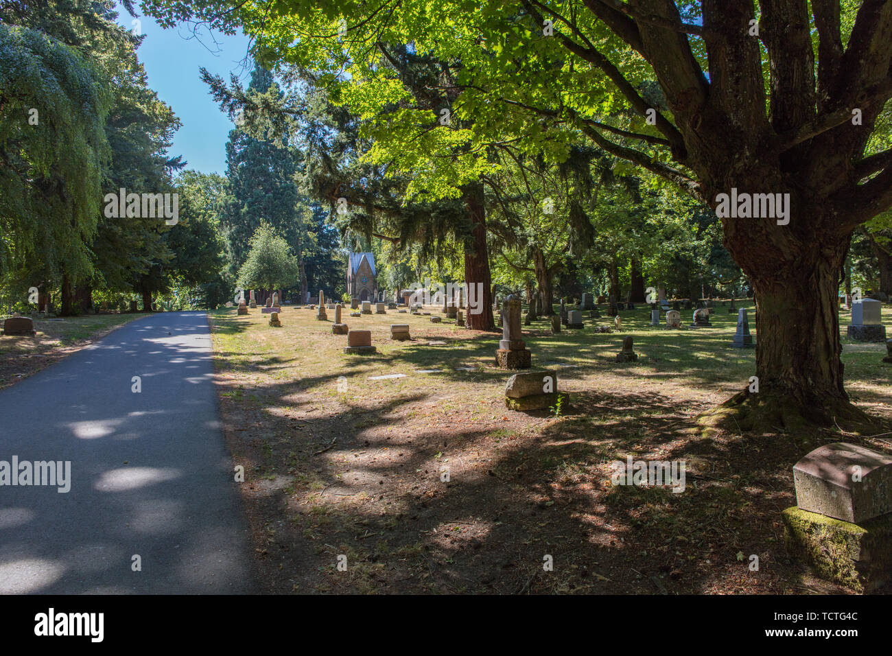 Portland cemetery, United States Stock Photo - Alamy