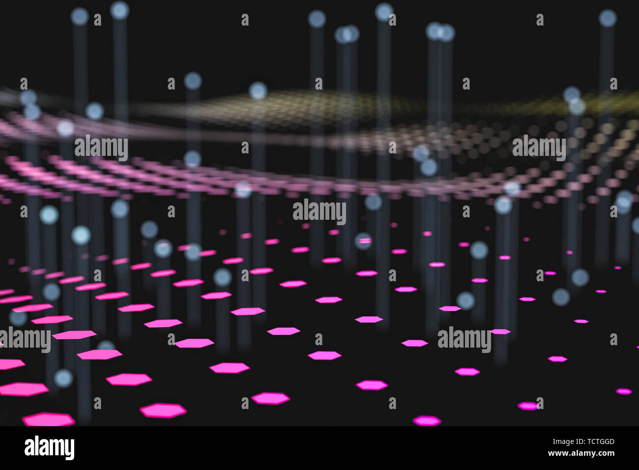 Three Dimensional Rendering Abstract Dots Variable Gradient Background 4233