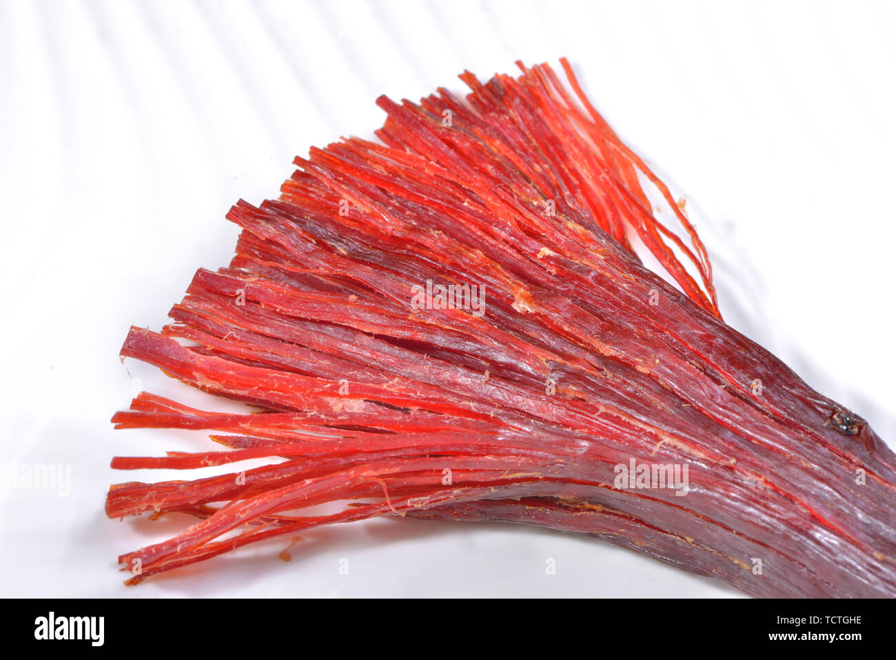 Air-dried hand-torn beef HD picture Stock Photo - Alamy