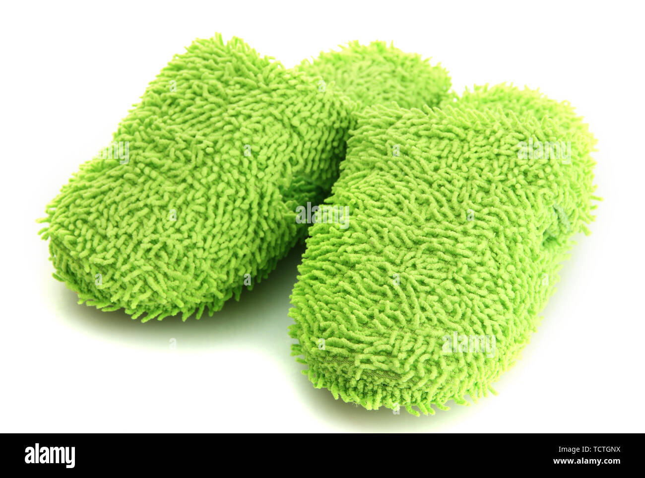 bright slippers, isolated on white Stock Photo - Alamy