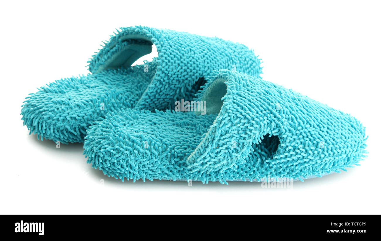 bright slippers, isolated on white Stock Photo - Alamy