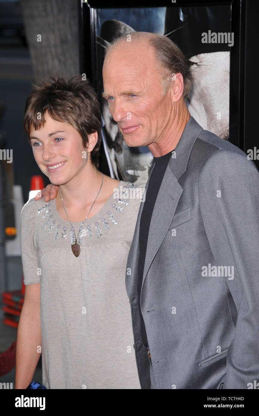 LOS ANGELES, CA. September 17, 2008: Ed Harris & daughter at the Los ...