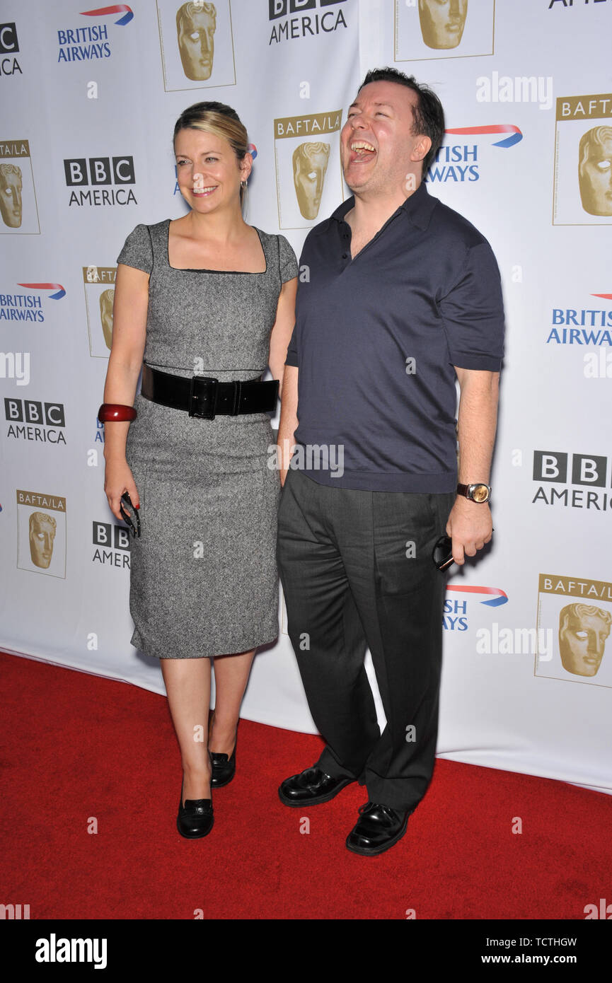 Ricky gervais girlfriend jane fallon hi-res stock photography and ...