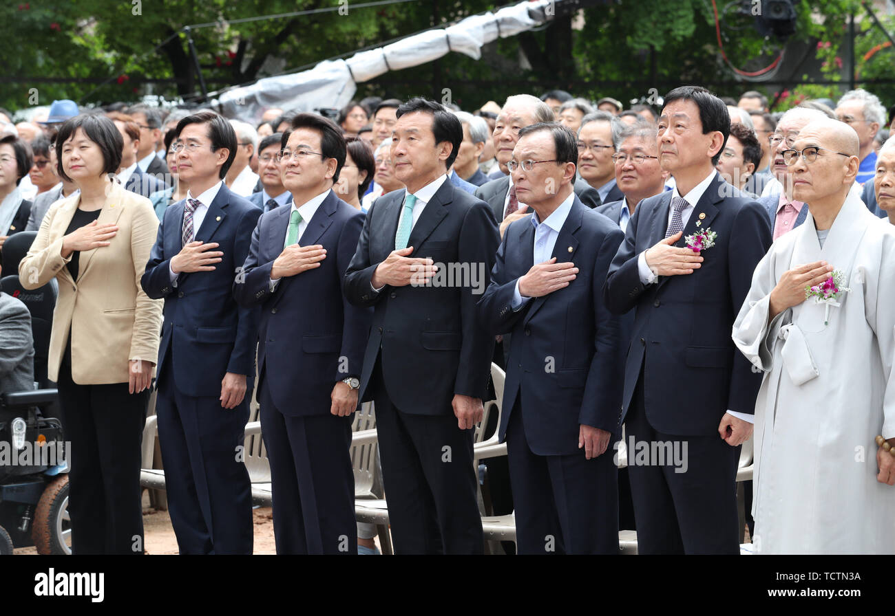 10th June, 2019. Anniversary of pro-democracy movement Leaders of South ...