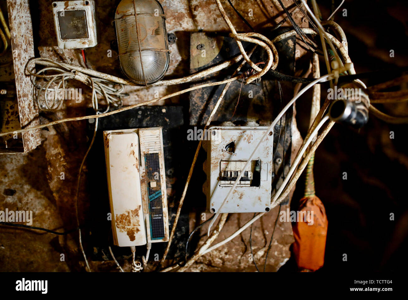Zar'it, Israel. 10th June, 2019. A general view of electric switches ...
