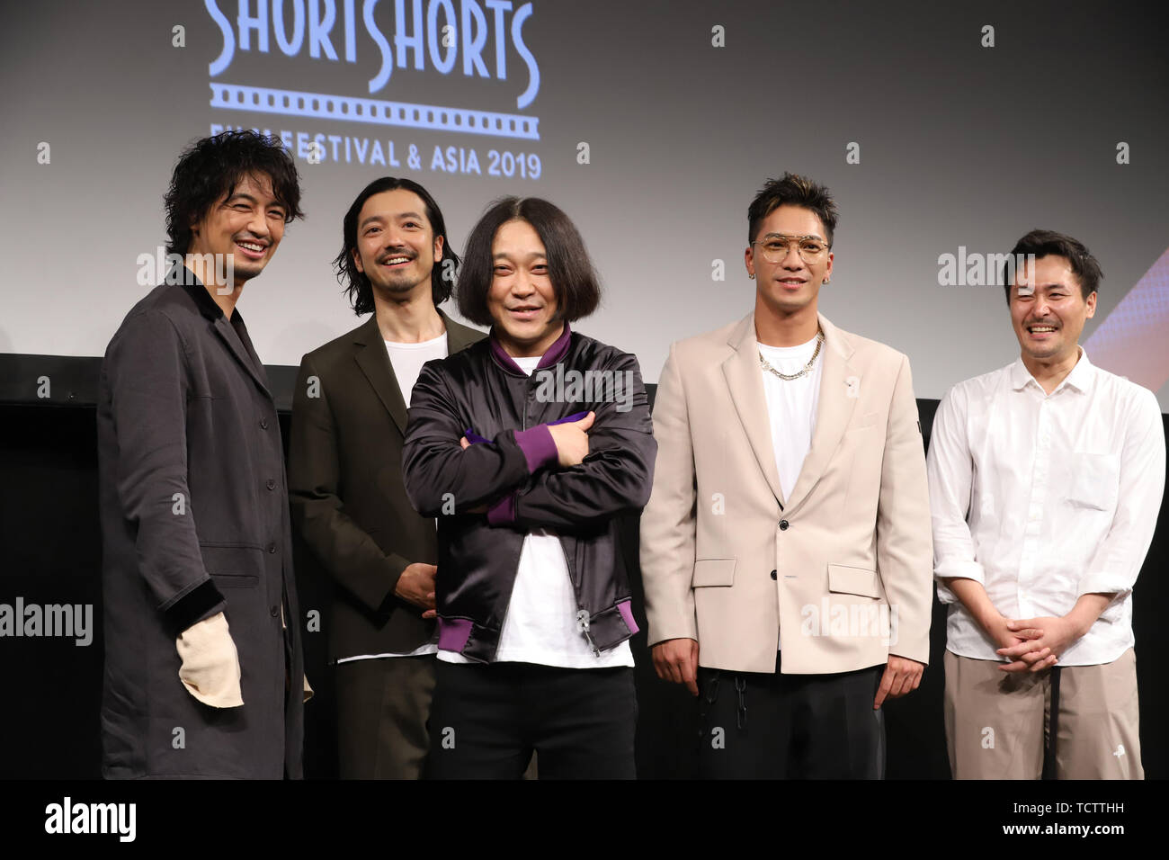 Tokyo, Japan. 8th June, 2019. (L-R) Japanese actor Takumi Saito ...