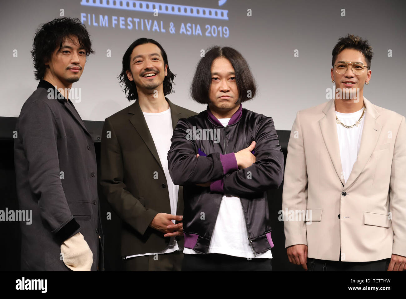 Tokyo, Japan. 8th June, 2019. (L-R) Japanese actor Takumi Saito ...