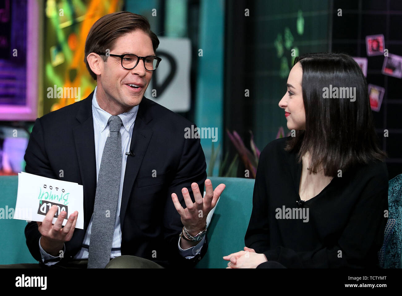 New York, USA. 10 June, 2019. Frank DiLella, Ali Kolbert at the BUILD ...