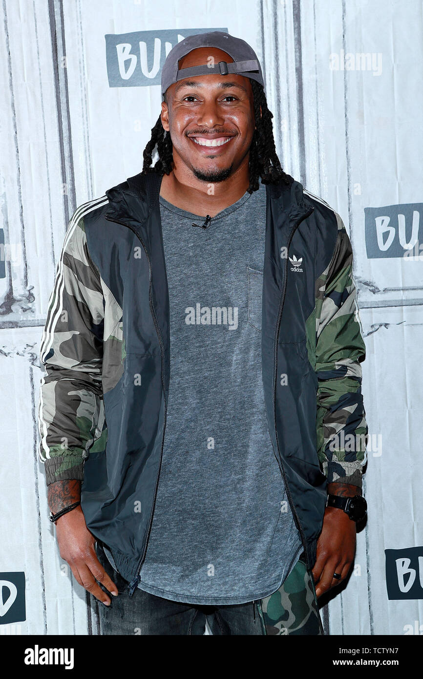 New York, USA. 10 June, 2019. Trent Shelton at the BUILD Brunch Show ...