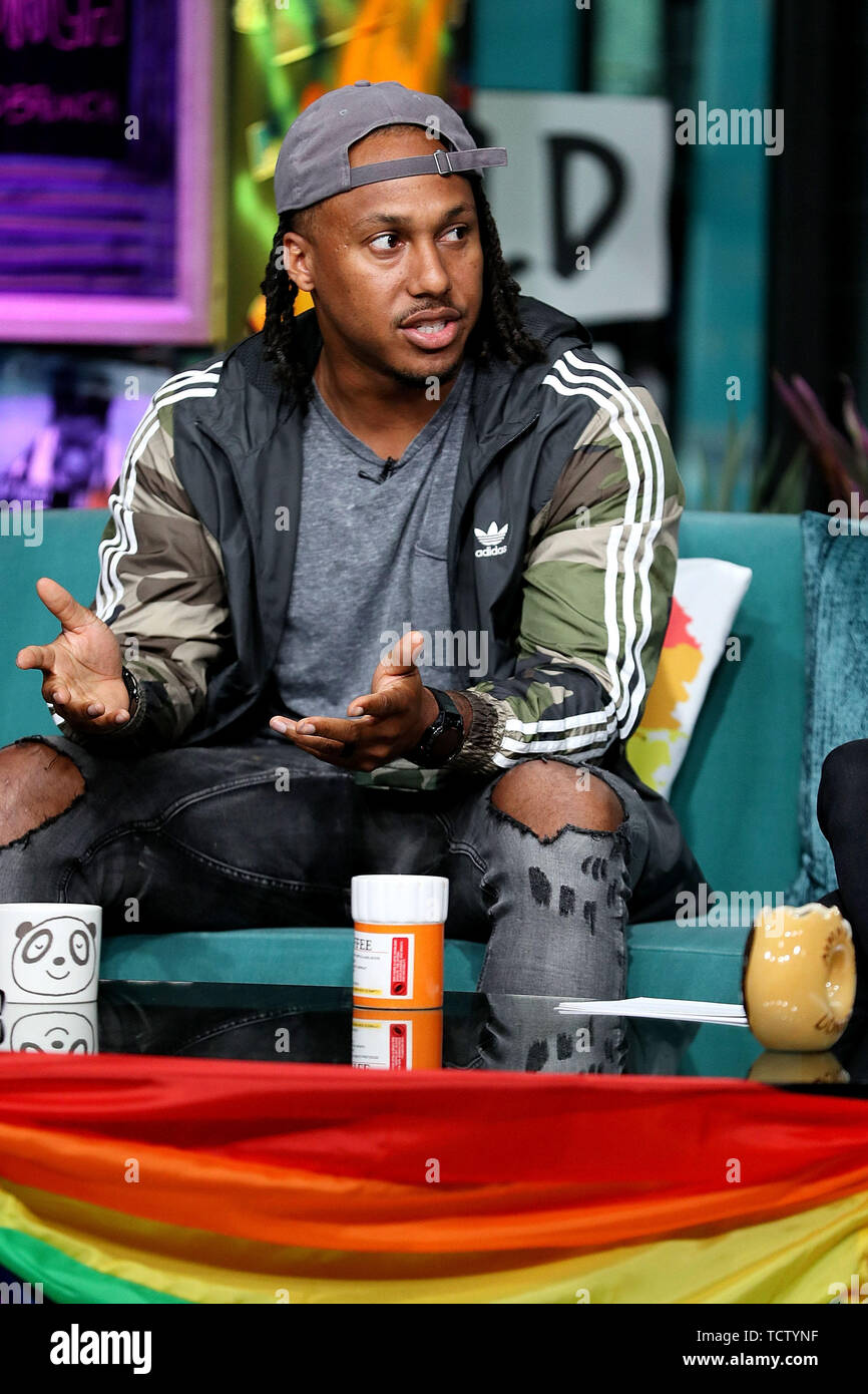 New York, USA. 10 June, 2019. Trent Shelton at the BUILD Brunch Show ...